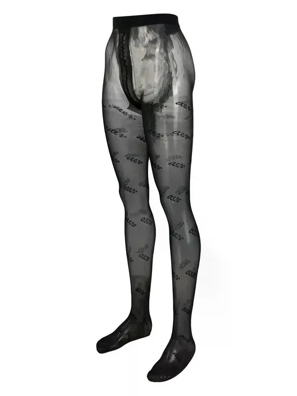 032C Logo Jacquard Stockings