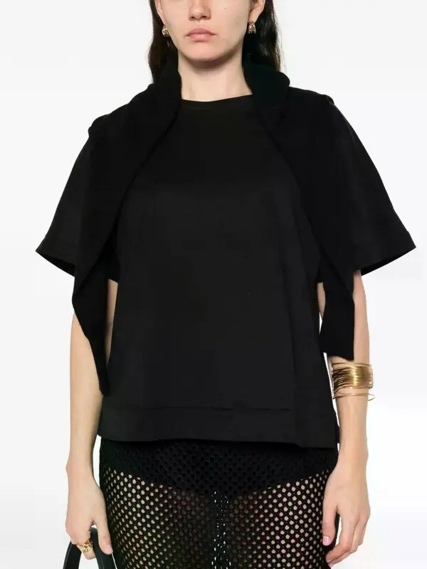 PUROTATTO Short-sleeve Crew Neck T-shirt With Ribbed Hem
