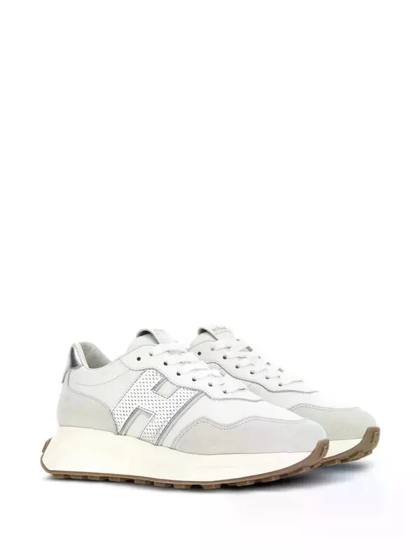 Hogan H641 Perforated Leather Sneakers - Grey