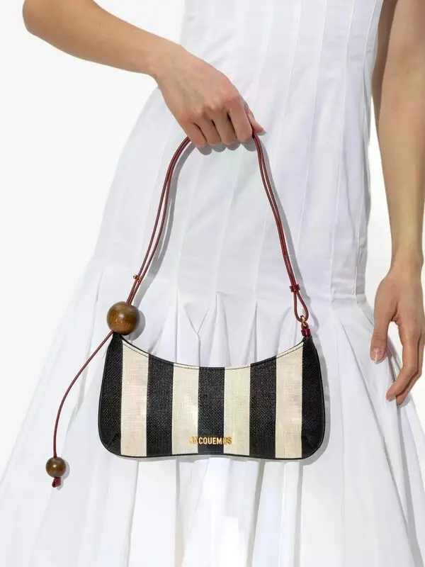 Jacquemus Le Bisou Perle Shoulder Bag - Black