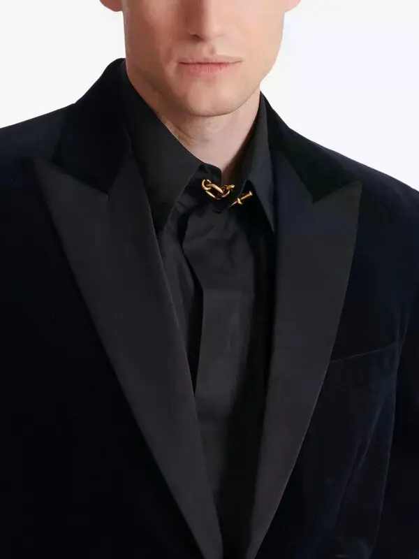 Balmain Velvet Single-breasted Blazer
