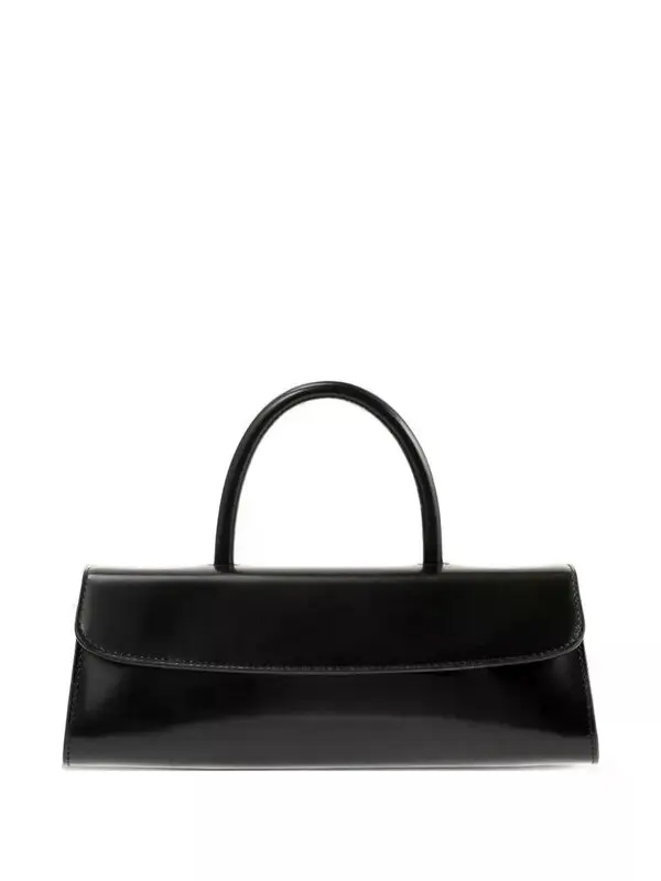 By Far Mini Longa Top Handle Bag In Semi-patent Leather