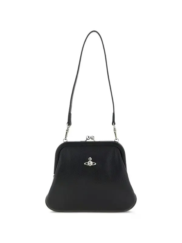 VIVIENNE WESTWOOD Hammered Finish Clutch - Black