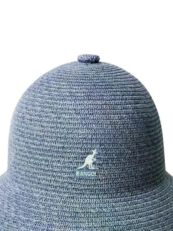 KANGOL Woven Bucket Hat With Embroidered Logo