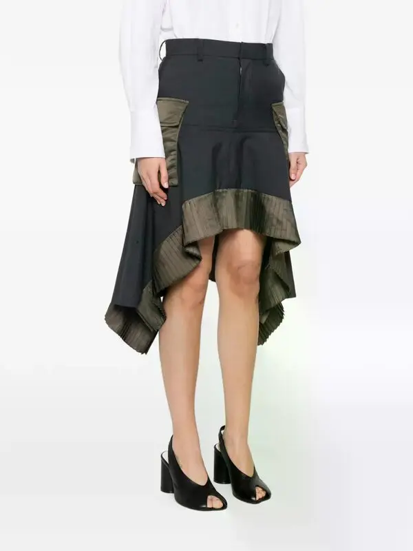 Sacai Asymmetric Hem Skirt