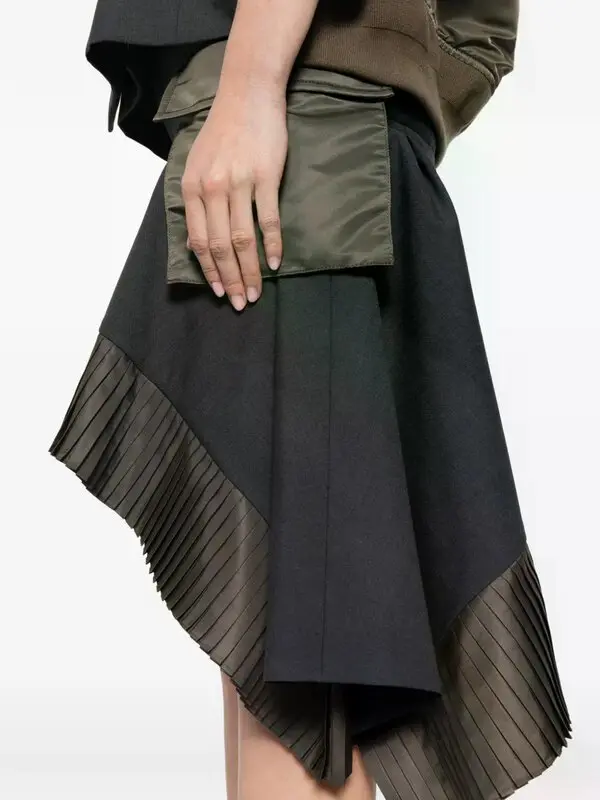 Sacai Asymmetric Hem Skirt