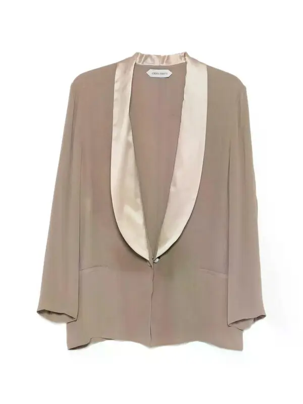 Alberta Ferretti Single-button Blazer With Shawl Lapel
