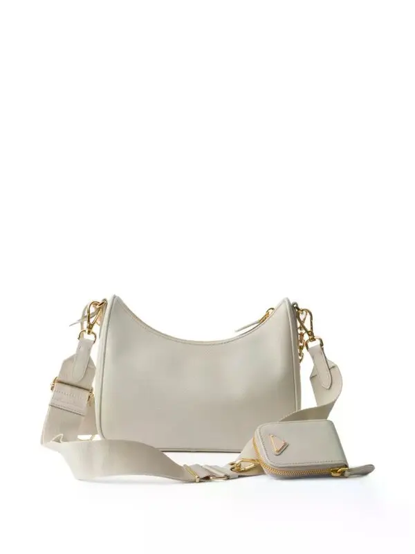 Prada Re-edition 2005 Leather Shoulder Bag - Neutrals