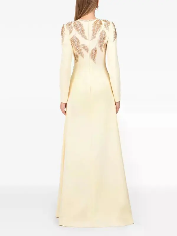 DINA MELWANI Embellished Maxi Dress