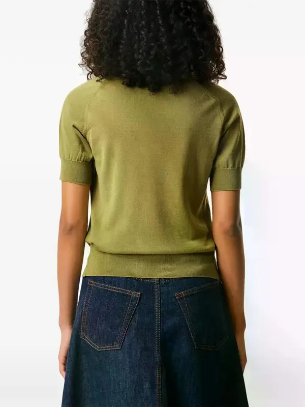 AMI Paris Merino Wool De Coeur Polo Shirt