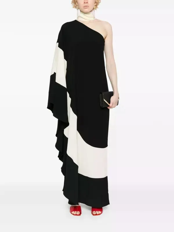 TALLER MARMO Tirso One-shoulder Maxi Dress - Black
