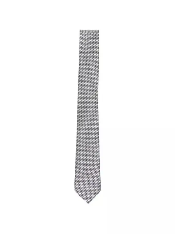 TOM FORD Patterned Tie - Grey