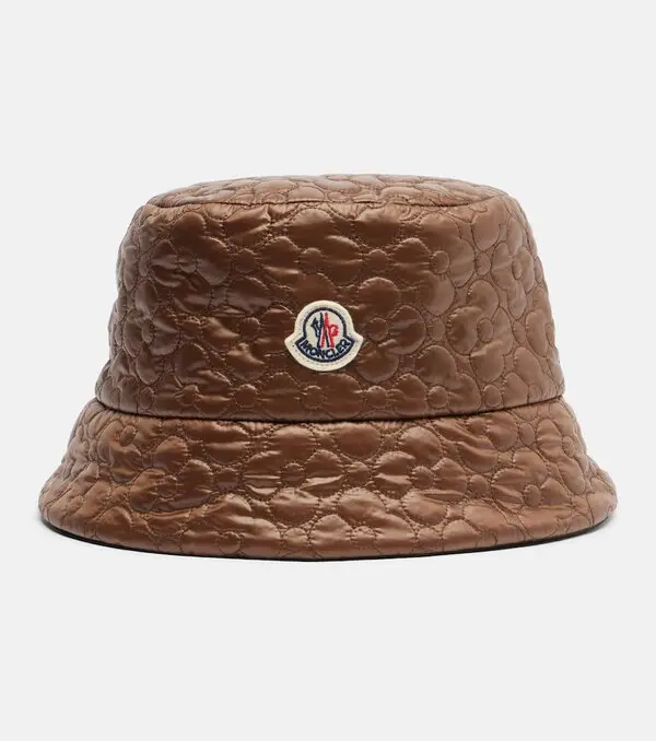 Moncler Padded Reversible Bucket Hat - Brown