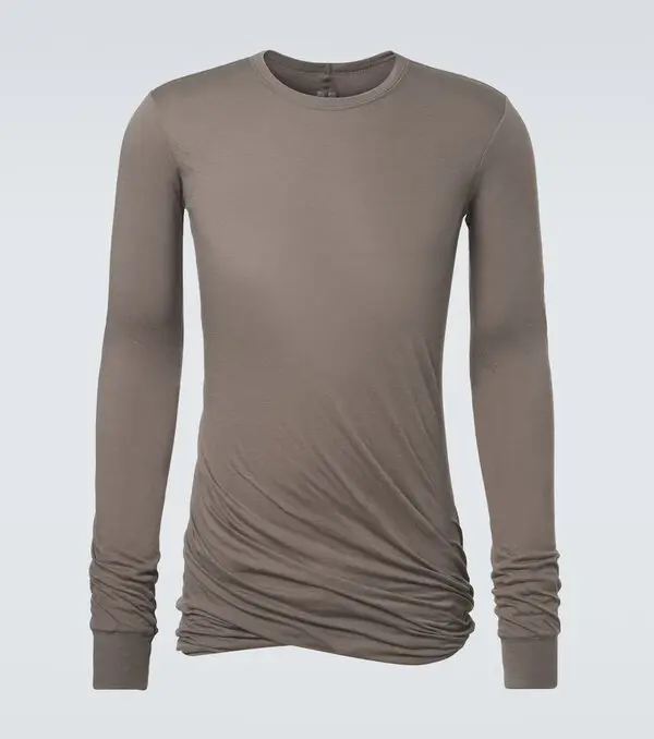 Rick Owens Draped Cotton Jersey Top