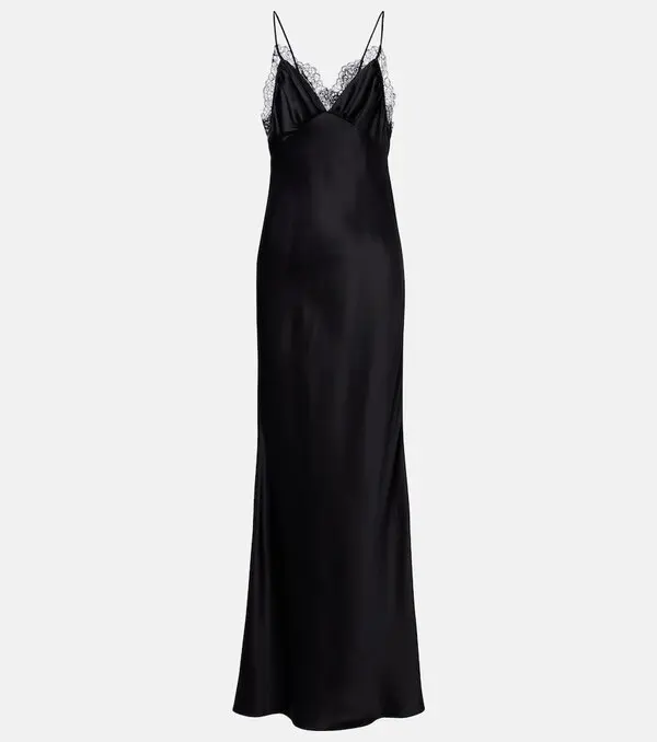 NILI LOTAN Sylas Silk Satin Gown