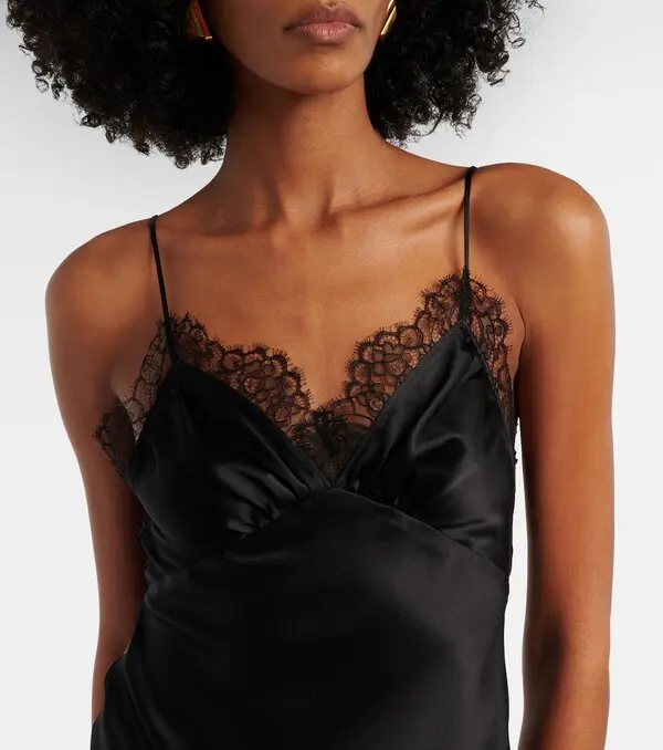 NILI LOTAN Sylas Silk Satin Gown