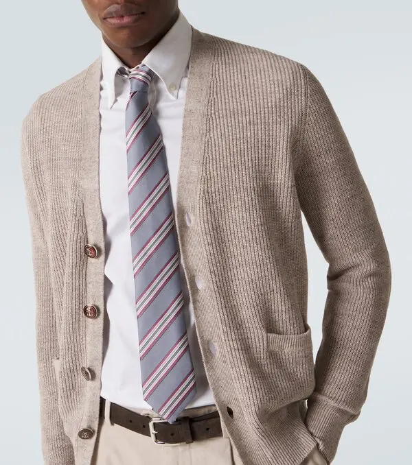 Brunello Cucinelli Ribbed-knit Cardigan