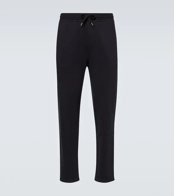 Brunello Cucinelli Cotton-blend Jersey Sweatpants - Black