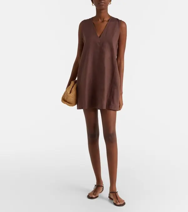 Asceno Derya Linen Minidress