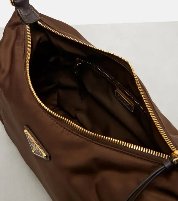 Prada Re-nylon Shoulder Bag - Brown