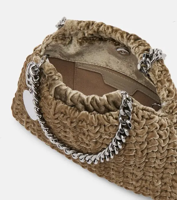 Stella McCartney Falabella Small Velvet Tote Bag