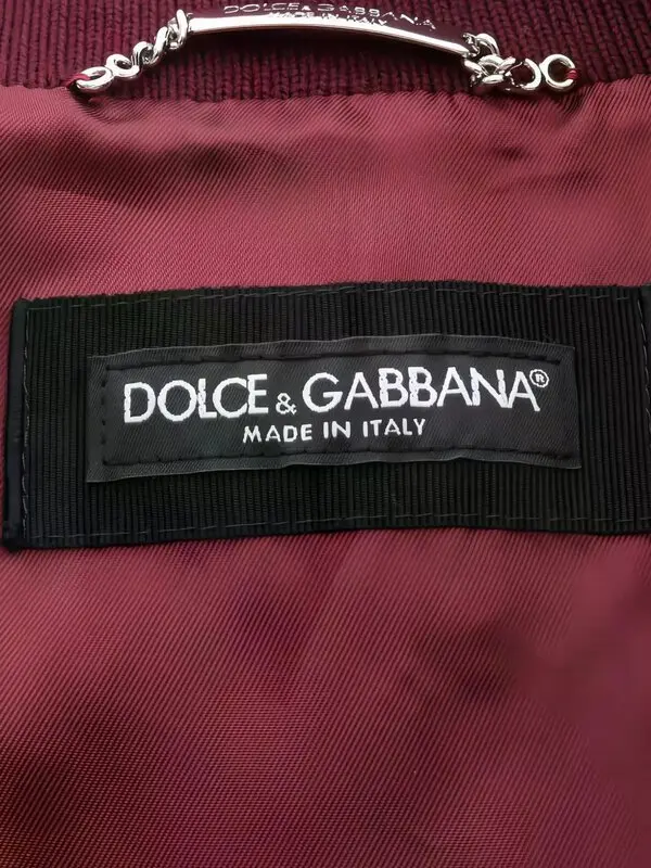 Dolce & Gabbana Leather Bomber Jacket