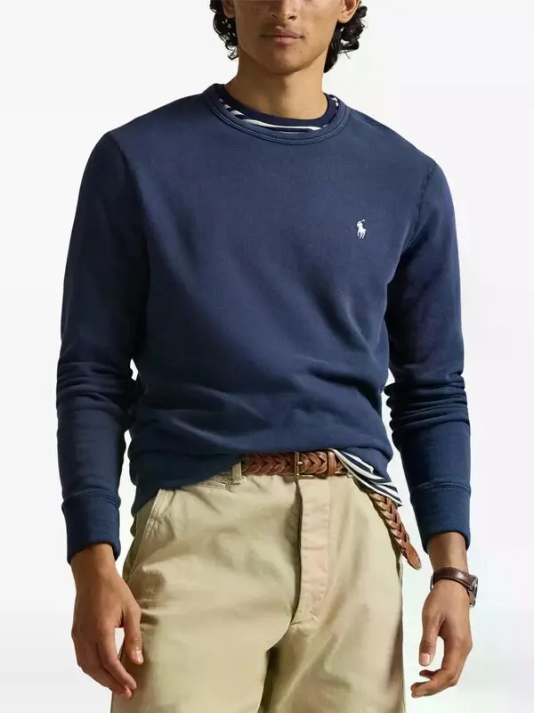 Polo Ralph Lauren Round Neck Logo Sweatshirt - Blue