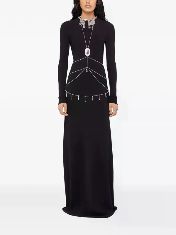 Rabanne Tone Pendant Embellishment Body Chain - Silver