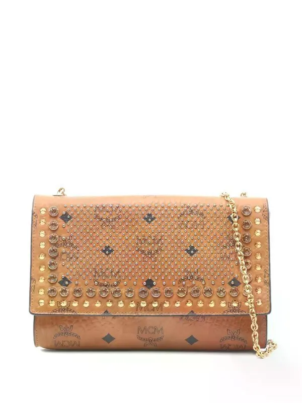 Mcm Bijou Studs Chain Cross Body Bag