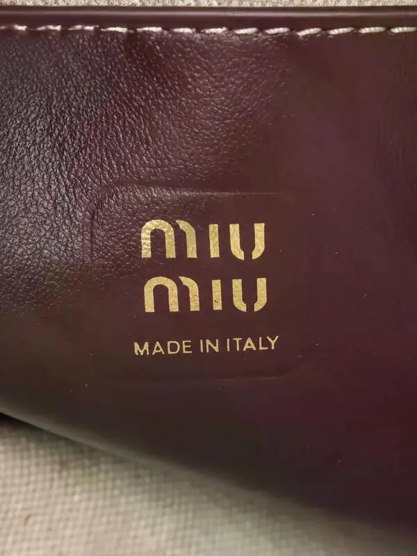 Miu Miu Dark Leather Tote Bag