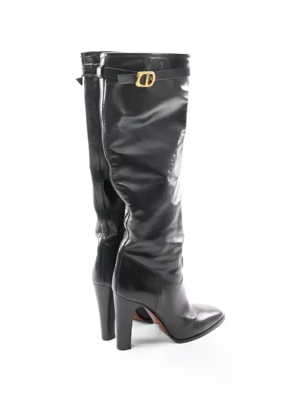 Dior Knee-high Block Heel Boots
