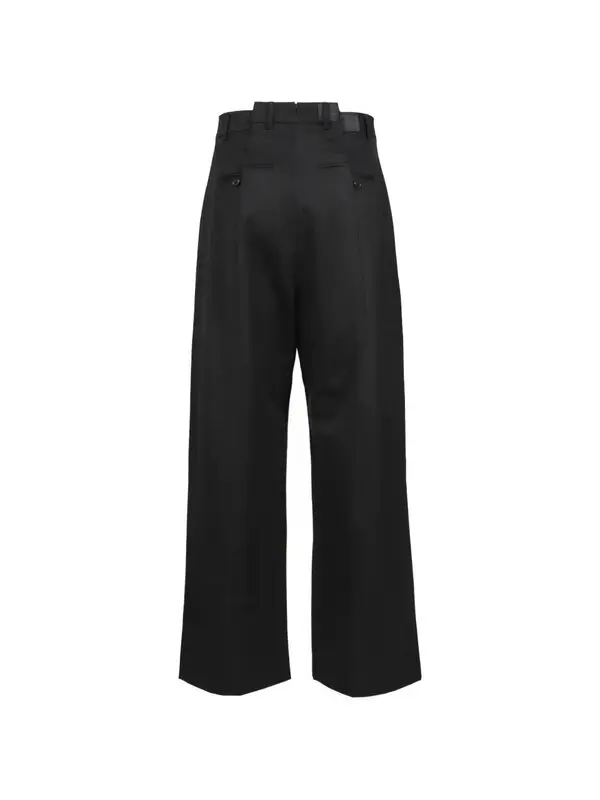 Vetements Wide Leg Belt Loop Trousers
