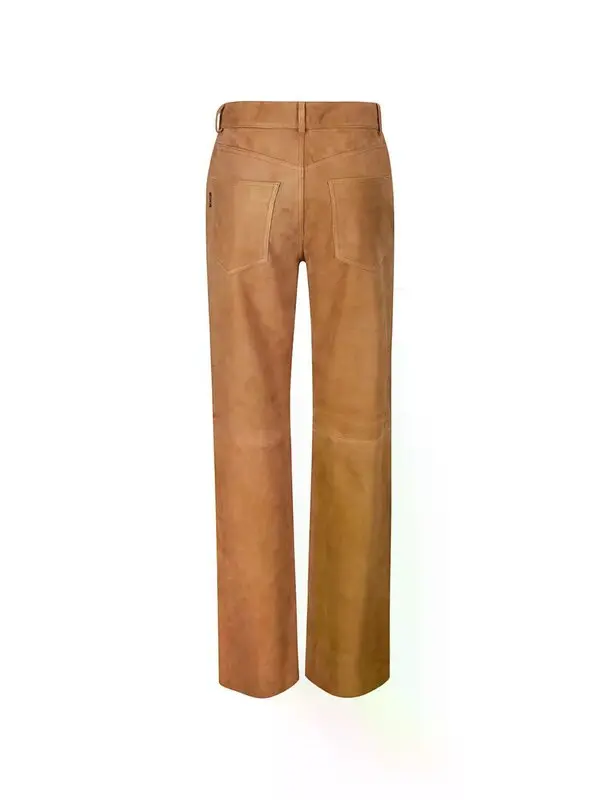 HAIKURE Suede Trousers - Brown