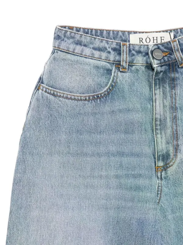 RÓHE Sculptural Button-fastening Jeans - Blue
