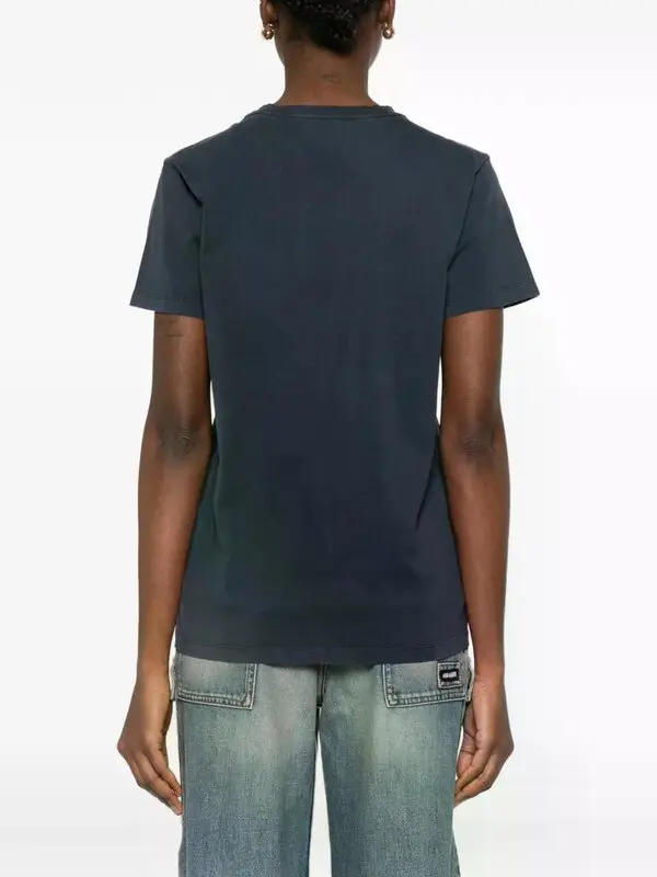 MARANT ETOILE Logo Embroidered T-shirt - Blue