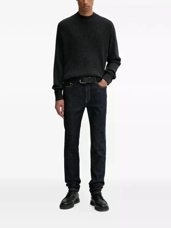Filippa K Ribbed Mock Neck Long Sleeve Sweater