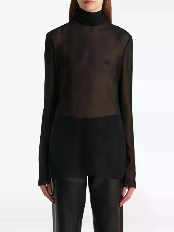 Khaite Roll-neck Long-sleeve Top