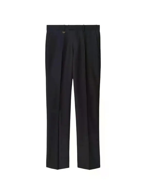 Burberry Wool Mohair Tailored Trousers - Blue