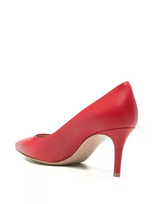 GIANVITO ROSSI Calf Leather Pumps - Red