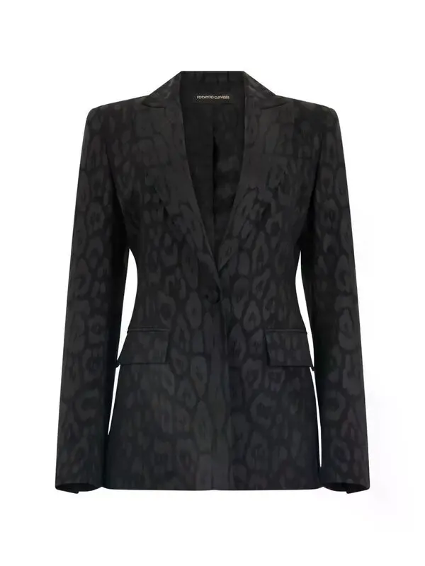 Roberto Cavalli Animal-print Single-breasted Jacket