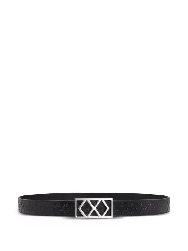 Place Of Ëlms Monolink-debossed Buckle Belt - Black