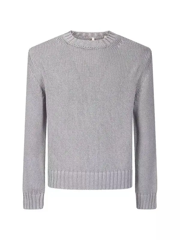 SUNFLOWER Frederik Cotton Sweater - Grey