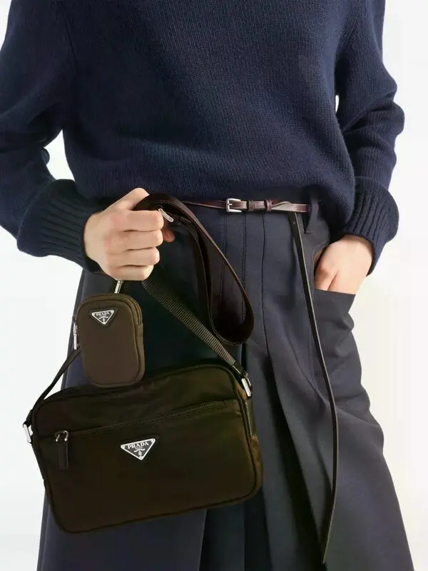Prada Re-nylon Shoulder Bag With Detachable Pouch