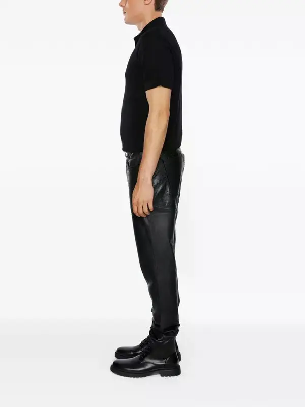 Place Of Ëlms Monolink Debossed Leather Trousers