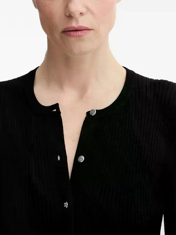 Filippa K Ribbed Knit Henley Sweater