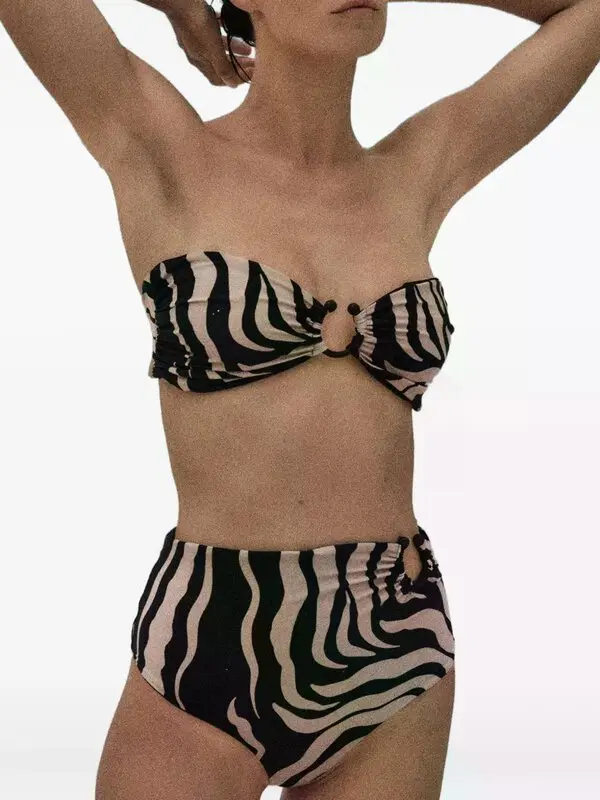 Johanna Ortiz Seawaters Bikini Top - Black