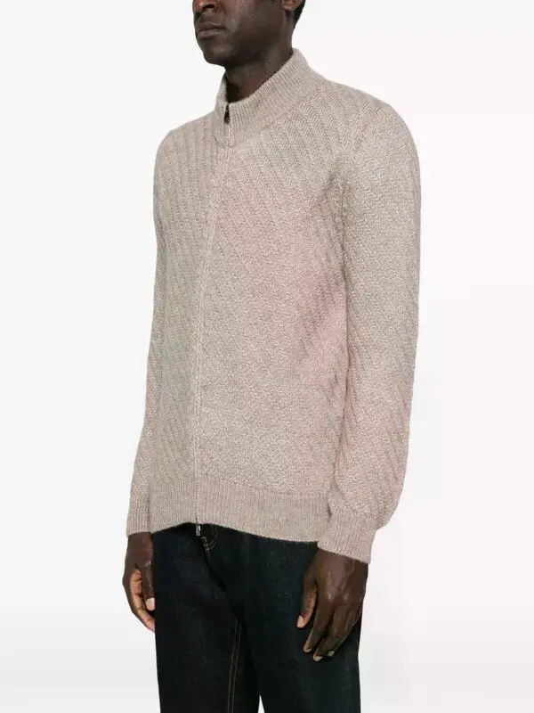 Corneliani Zip Knitted Cardigan