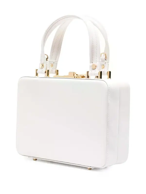 GIANVITO ROSSI Valì Leather Tote Bag - White
