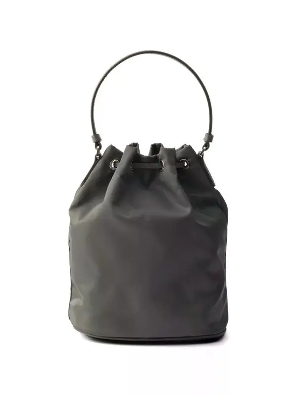 Prada Duet Drawstring Bucket Bag - Grey