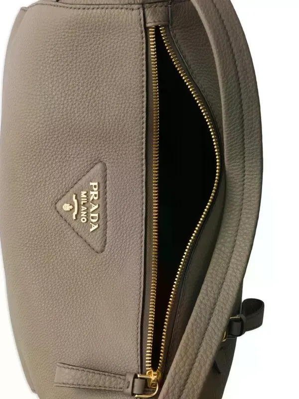 Prada Leather Shoulder Bag - Grey